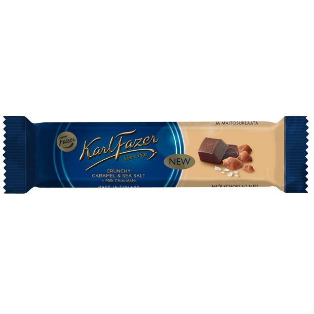 [Karl Fazer][Snacking Bar][Crunchy Caramel and Seasalt Milk Chocolate ...