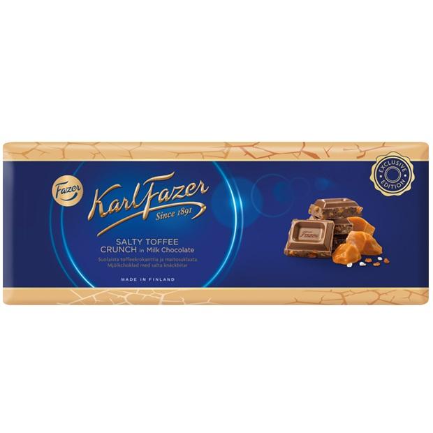 [Karl Fazer][250g Bar][Milk Chocolate with Salty Toffee Crunch] – World ...