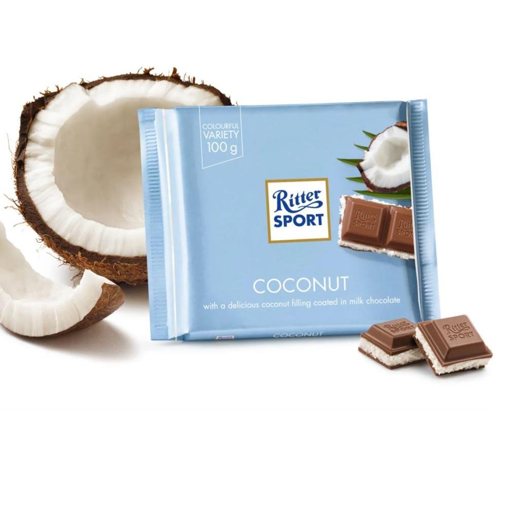 [Ritter Sport][Colourful Variety][Coconut] – World Snack