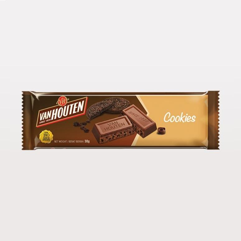 [Van Houten][30g Bar][Milk Chocolate Flavoured Confectionery with Cook ...